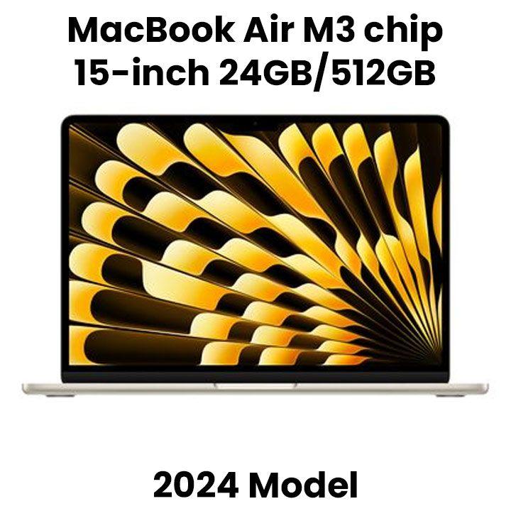 Apple 15-inch MacBook Air: Apple M3 chip with 8-core CPU and 10-core ...